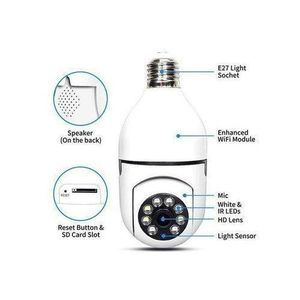 Shop 1080P Wireless 360 Rotate Auto Tracking Panoramic Bulb