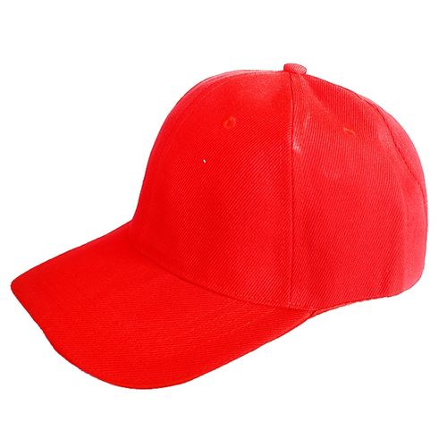 Plain red baseball cap store