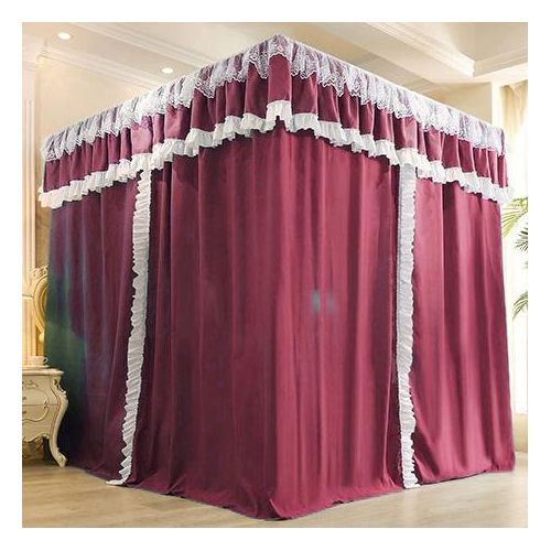 Shop Curtain Mosquito Net With 4 Steel Stands & Unique Lace Design ...