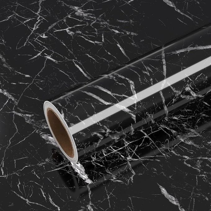 Shop Black Marble Wallpaper Peel and Stick Kitchen Counter
