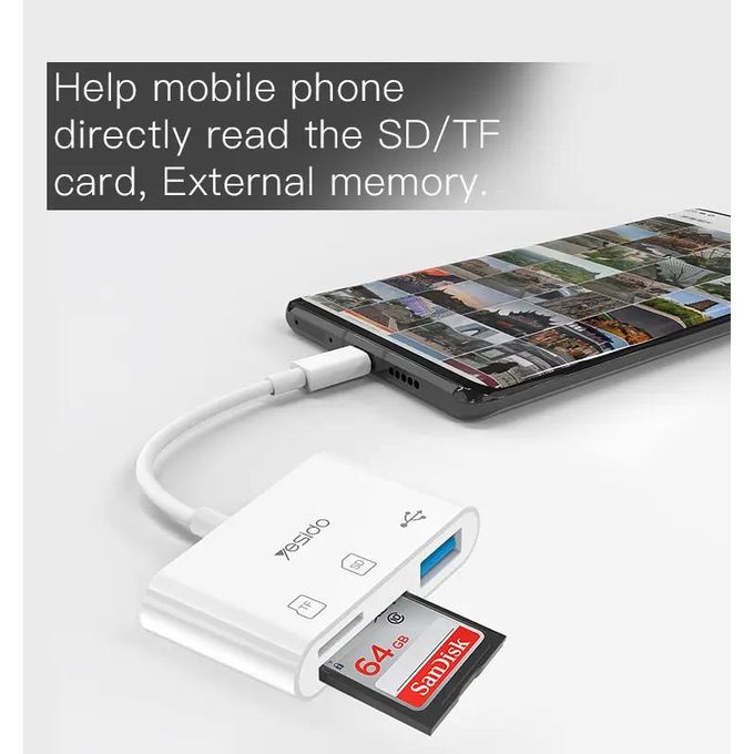 Shop 3 in 1 Type C SD TF Card Reader | Jumia Uganda