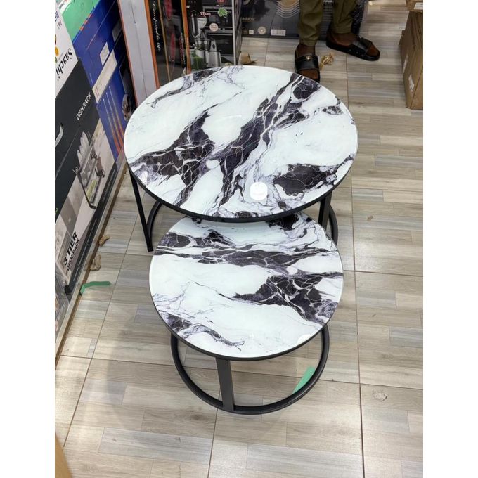 Shop 2-Piece Elegant Glass Center Tables | Jumia Uganda