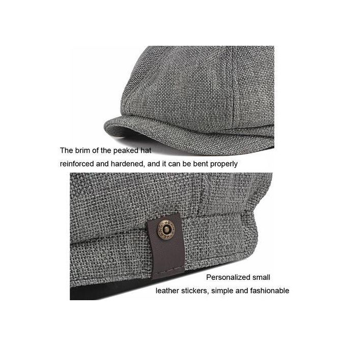 Shop Octagonal Hat Men Breathable Imitation Hemp Duck