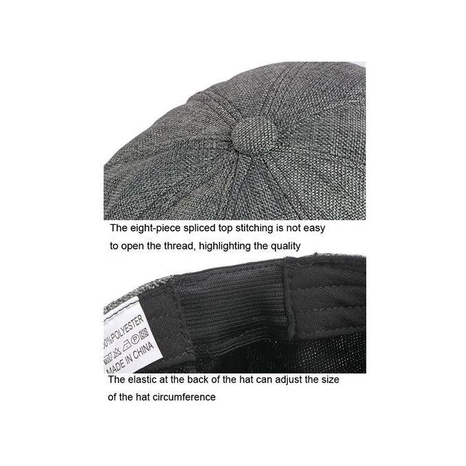 Shop Octagonal Hat Men Breathable Imitation Hemp Duck