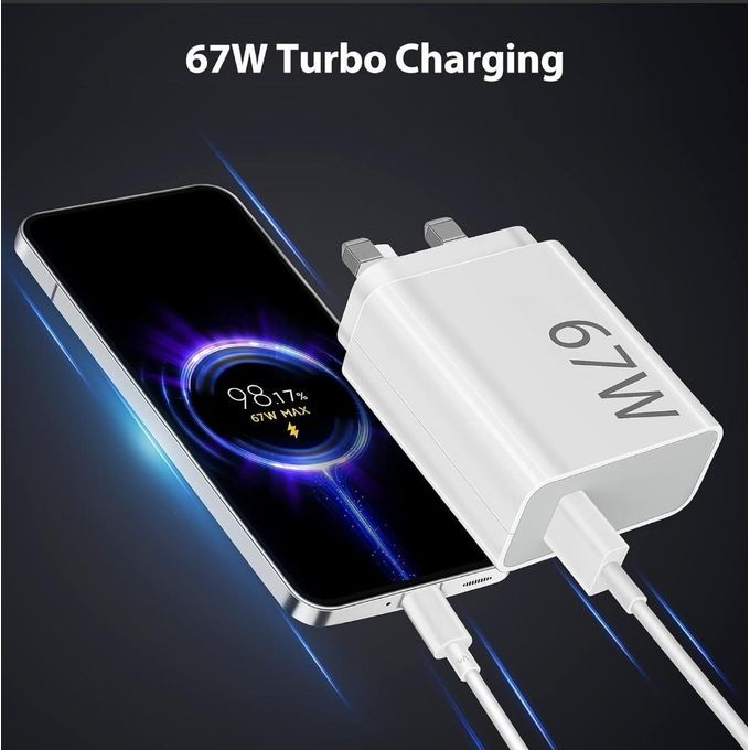 Shop 67W Fast Charger Plug, Turbo Charging Cable USB-C