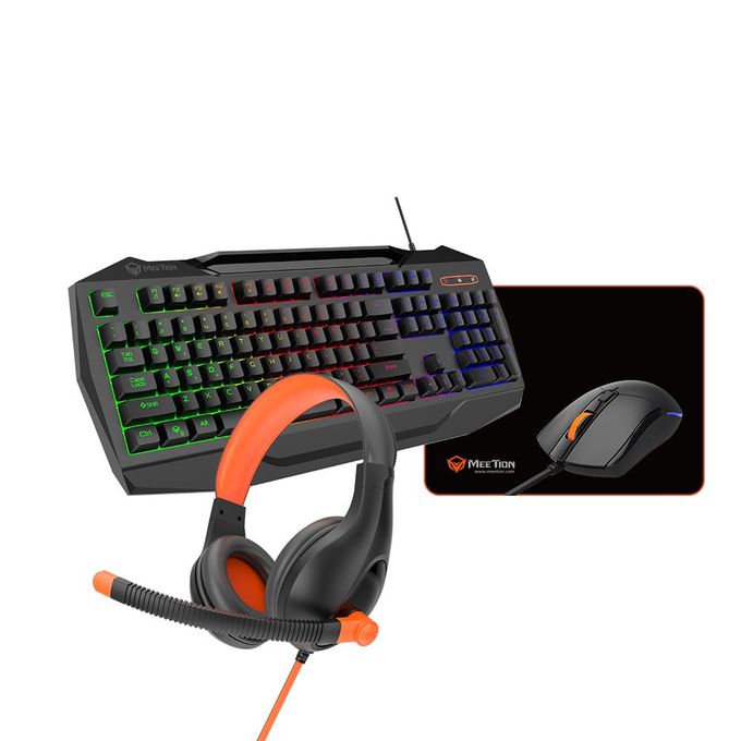 Shop C490 4 in 1 PC Gaming Kit Keyboard, Mouse, Headset and