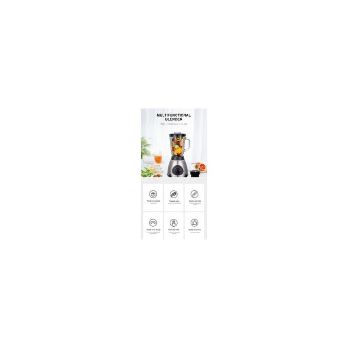 Shop 2 IN 1 Stainless Steel High Speed Electric Blender