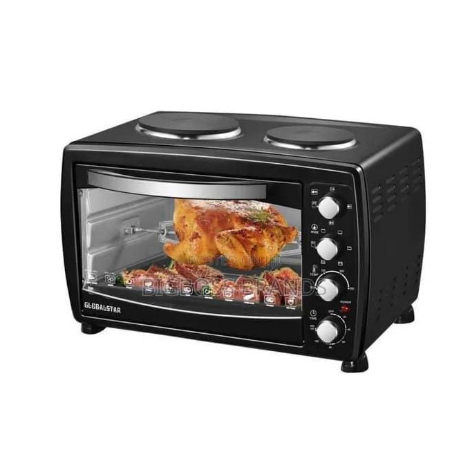 Shop 48 Liters Electric Oven With Rotisserie 2 Hot plates And Timer ...