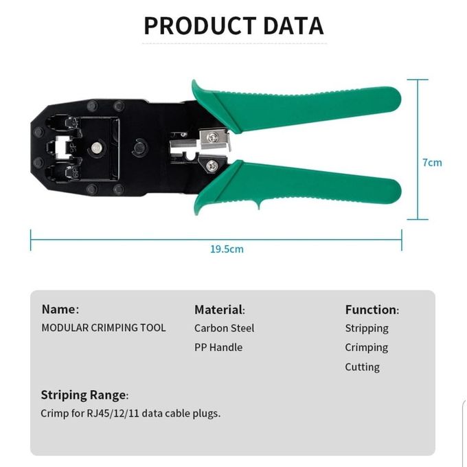 Shop Modular Network Crimping Tool for RJ45/RJ12/RJ11