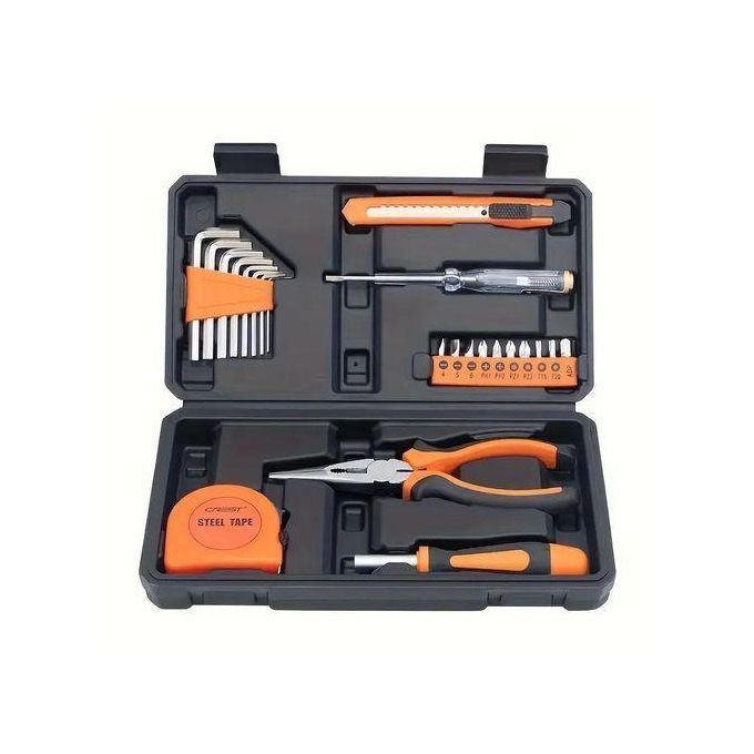 Shop 23pcs Hardware Tool Home Repair Tools Set With Plastic Toolbox ...