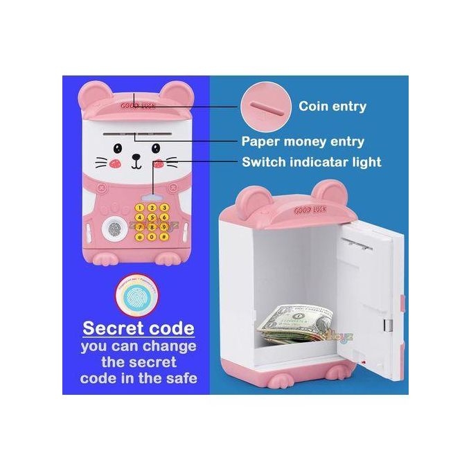 Shop Smart Electronic Money Bank and Mini Safe for Kids - Multicolor ...