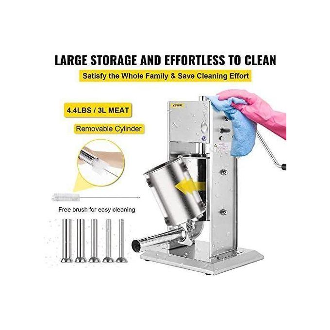 Shop Sausage Filler Machine 5L Stainless Steel Sausage