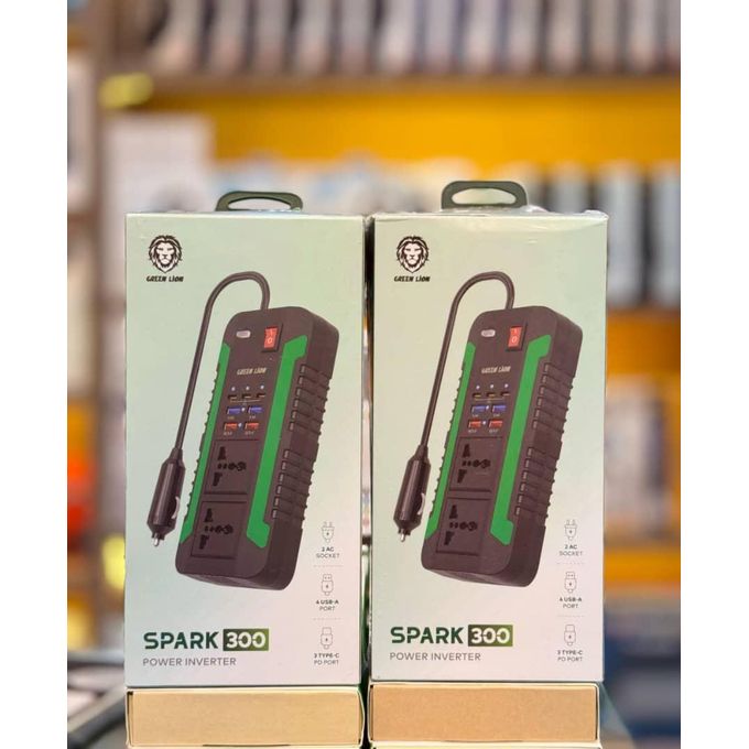 Shop Spark 300W Power Inverter, Car Charger Type-C, 4 USB-A