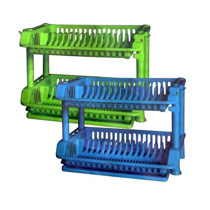 Shop 2 Layer Tier Dish Rack PURE Plastic Plate Rack Kitchen. | Jumia Uganda