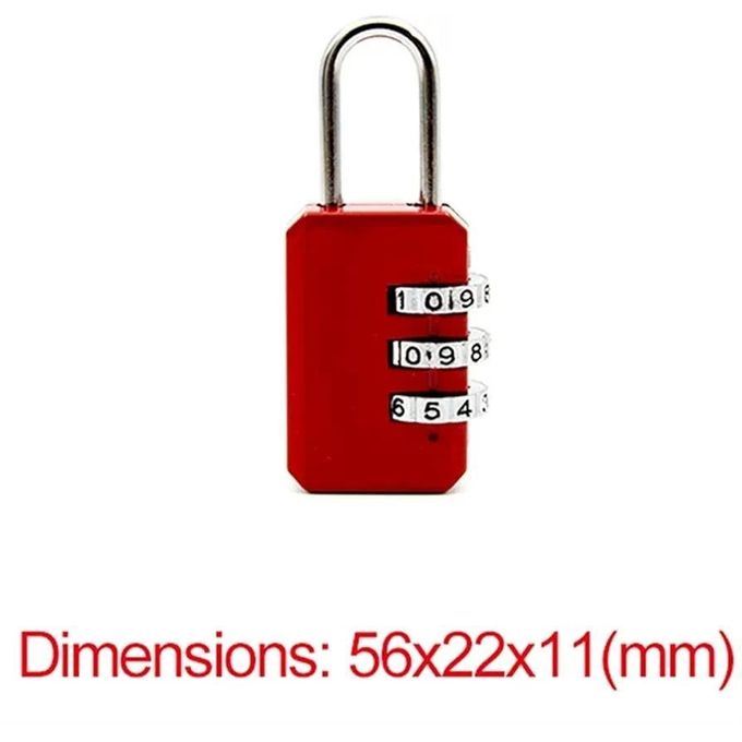 Shop Portable 3-Digit Combination Padlock – Mini Resettable