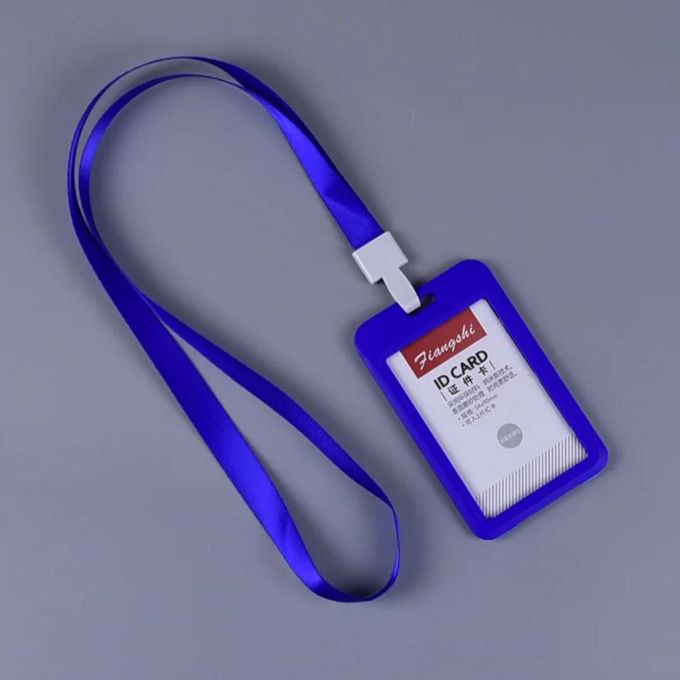 Shop 12pcs dosen Blue Vertical ID card cover holder