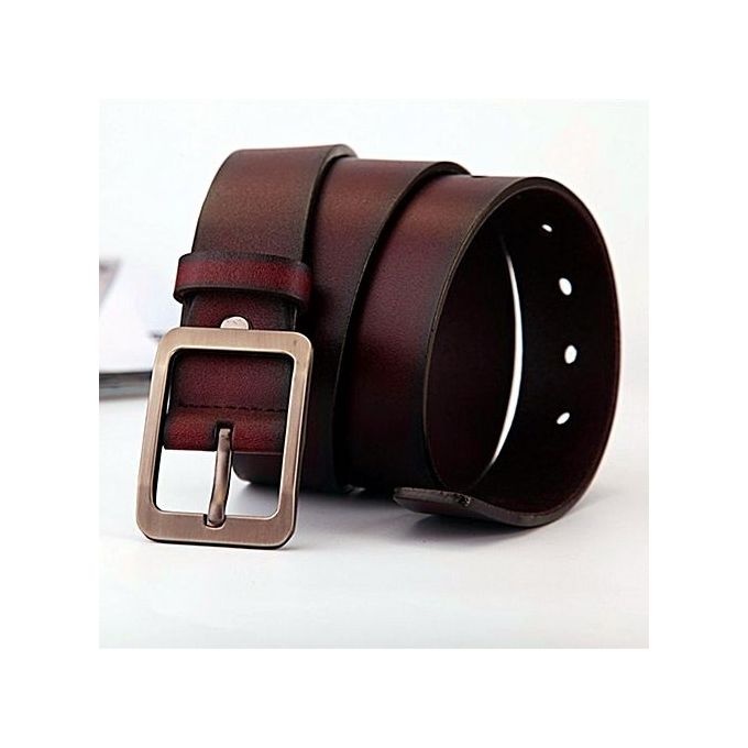 Shop Unisex Faux Leather Belt Brown Jumia Uganda