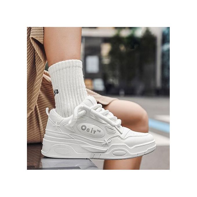 Shop Men Comfortable Casual Sport Running Lace Up Sneakers