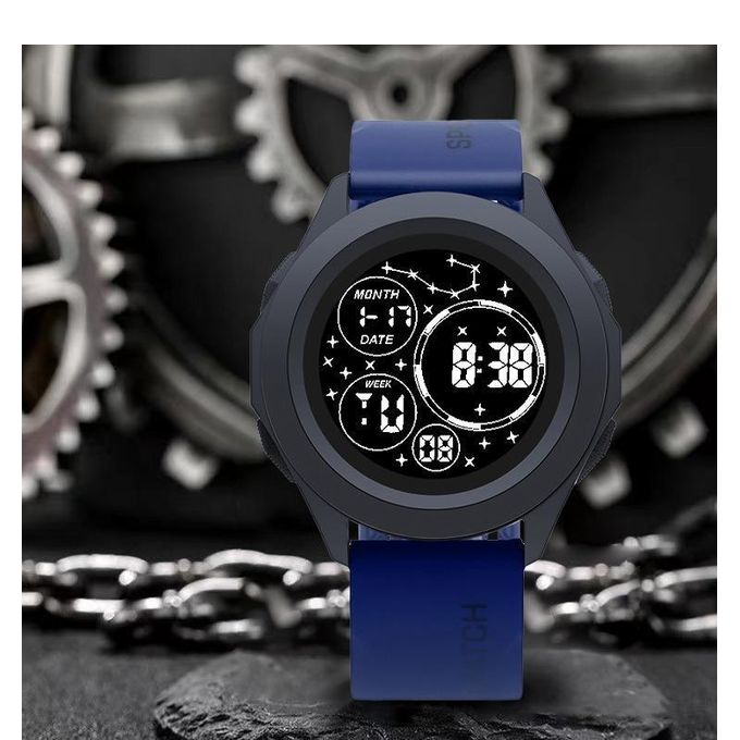 Shop Men's Outdoor Sports Electronic Watch Multi-Functional Cold Light ...