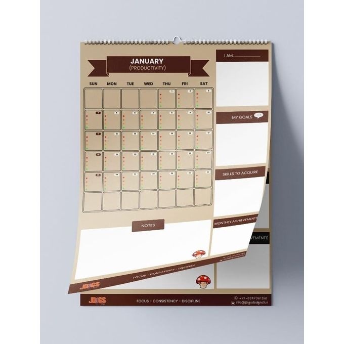 Shop Vision Calendar and planner 2026