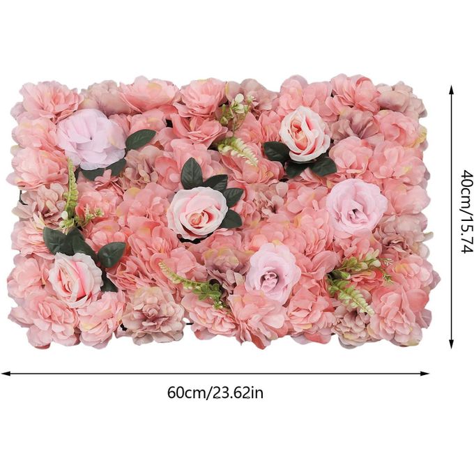 Shop Flower Panels Silk Floral Backdrop for Wedding Stage