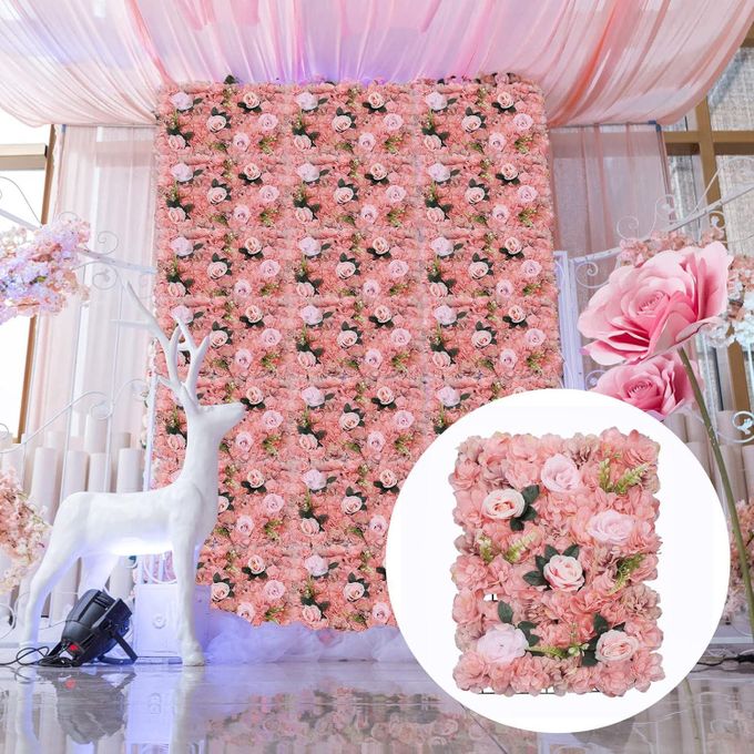 Shop Flower Panels Silk Floral Backdrop for Wedding Stage