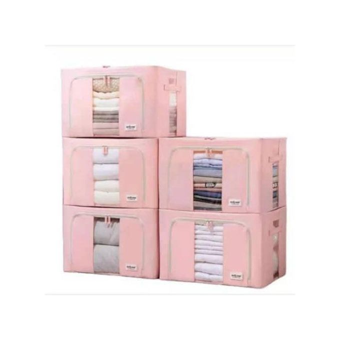 Shop 3 Pc Foldable Clothes Beddings Storage Box Organizer