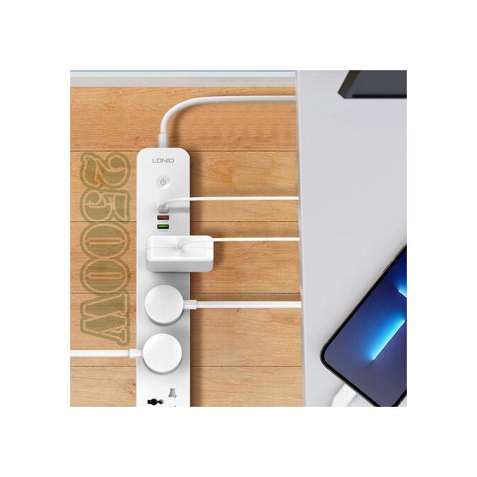Shop Multi Socket Extension Lead with 5 AC 3 USB Power Socket Plug ...