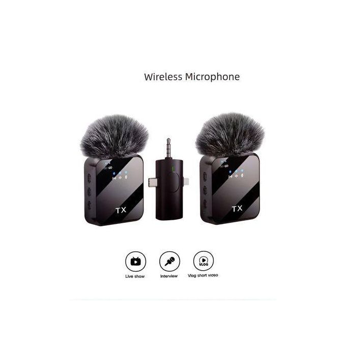 Shop 3-in-1 High Quality Wireless Microphone 2 Mics, 1 Receiver ...