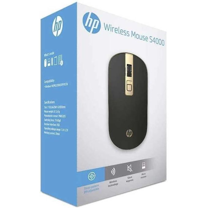 Shop S4000 Optical USB 1600 DPI 2.4Ghz Wireless Mouse Mute