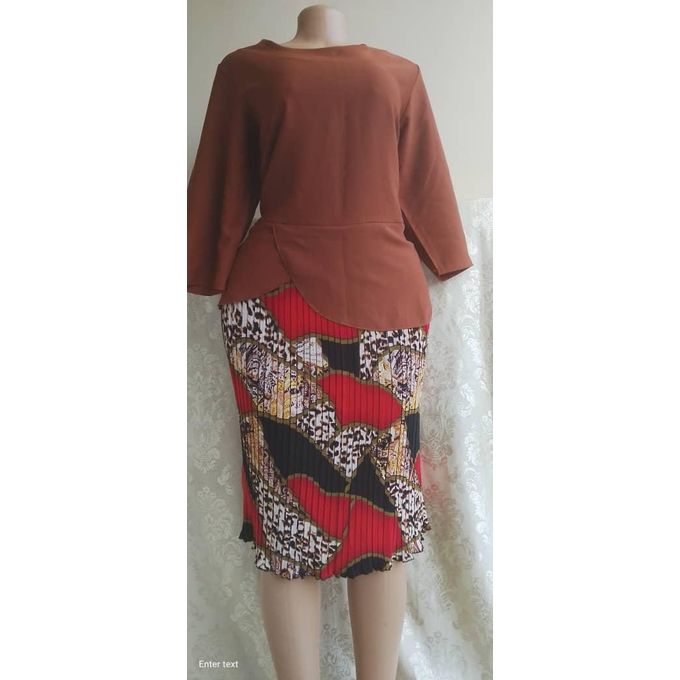 Shop Senori Multi color print -Brown | Jumia Uganda
