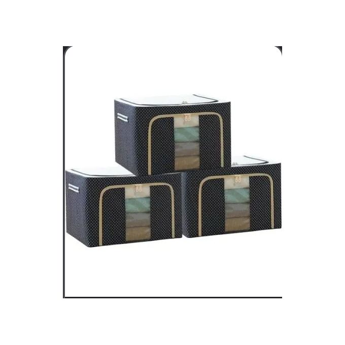 Shop 3pcs Storage Boxes - Multicolors