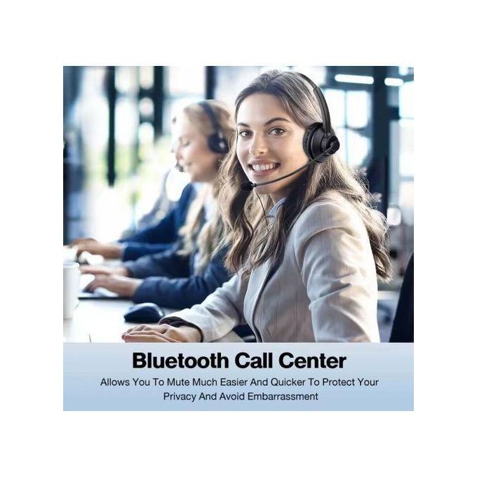 Shop Wireless Bluetooth 5.0 Office Headset with Noise