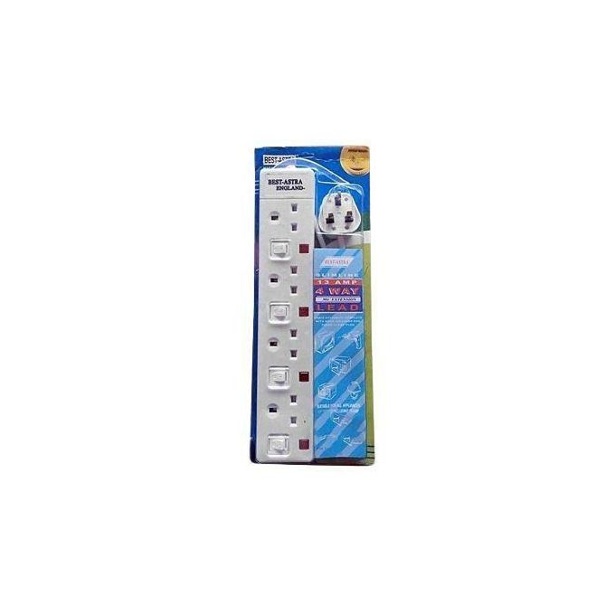 Shop 4 Way Astra Extension Cable Socket- White