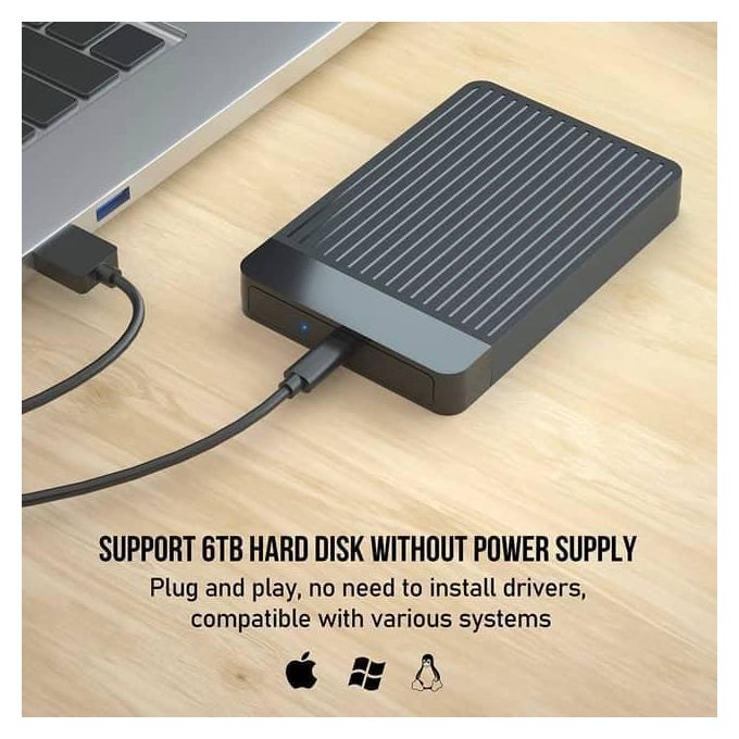 Shop USB 3.2 Gen 1 Type C Ultra Speed Hard Drive Enclosure, Size 2.5 ...