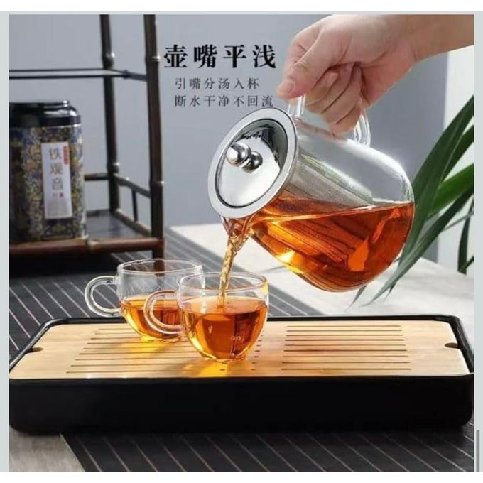 Shop 550ML Heat Resistant Glass Tea Pot – Durable Clear