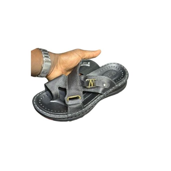 Shop Mens Style comfy Pushin men open sandles - Black | Jumia Uganda