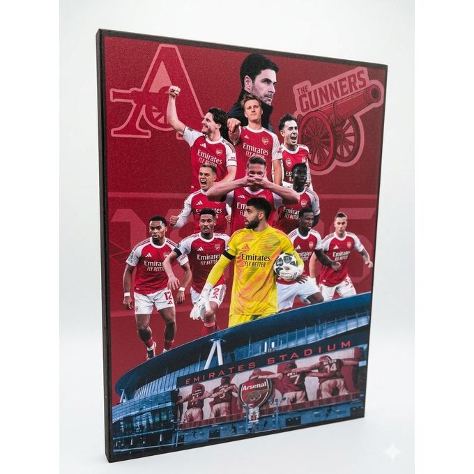 Shop Arsenal F.C. "The Gunners" Premium A3 Wooden Poster