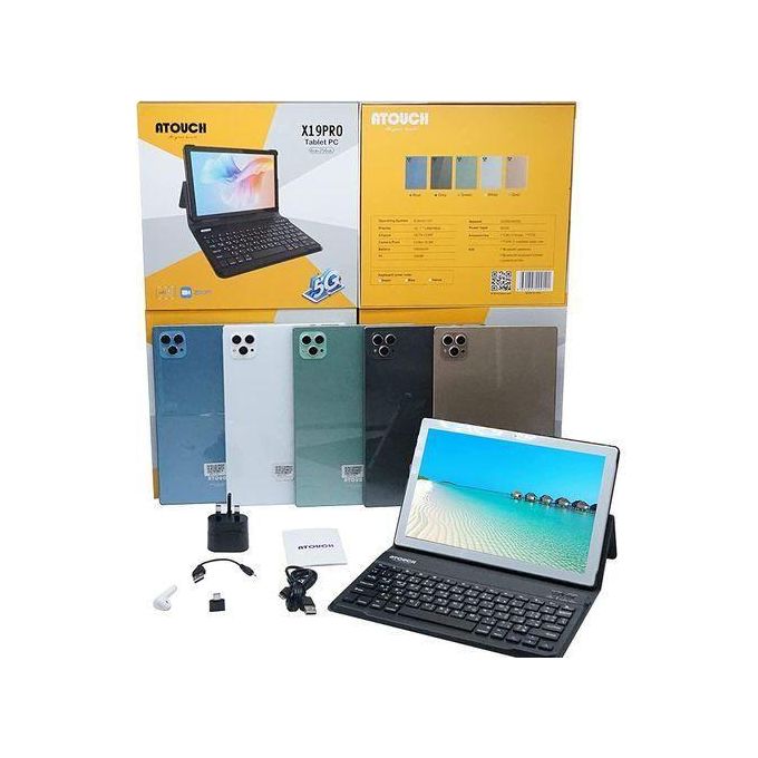 Shop X19 Pro Tablet PC With Keyboard - 10" - 256GB ROM - 8GB RAM - 5G ...