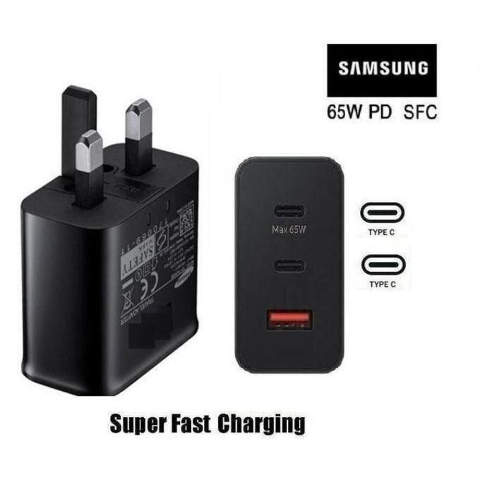 Shop 65W PD 3.0 Trio Power Adapter Super Fast Charging Wall Charger ...