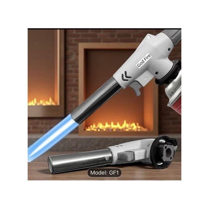 Shop Portable butane gas blow torch attached to a gas