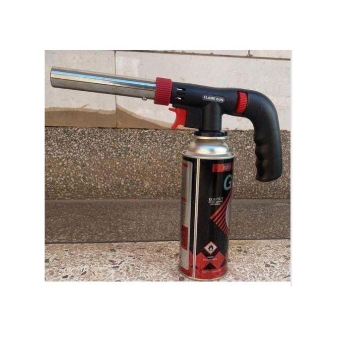Shop Portable butane gas blow torch attached to a gas