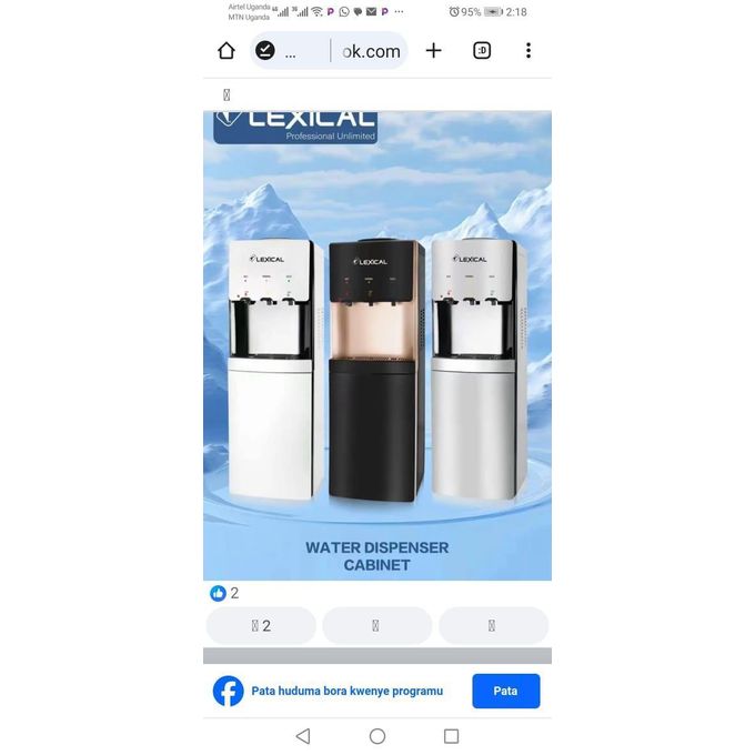 Shop 3 Tap Hot Cold Normal Water Dispenser With Compressor