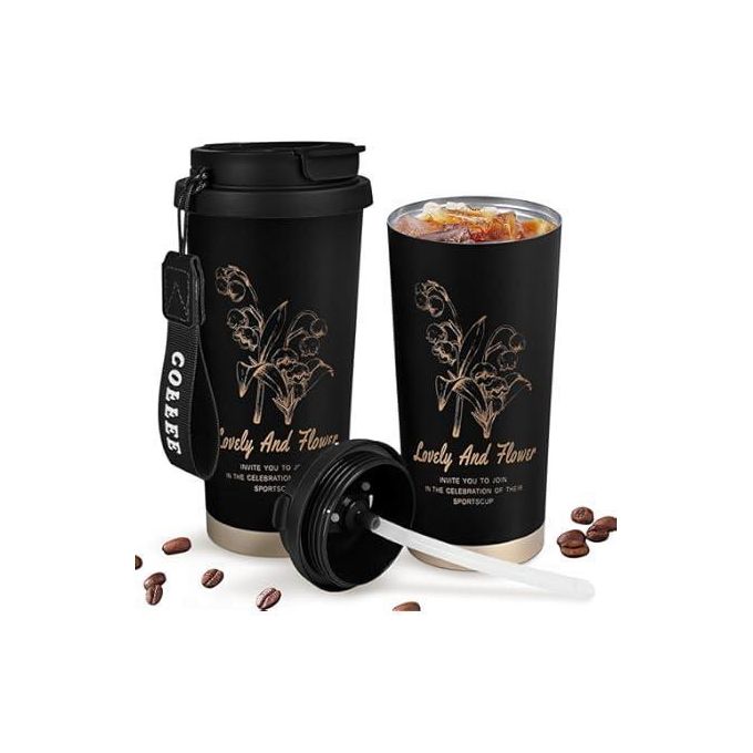Shop 500ml 2 in 1 Stainless Steel Double Glazed, Insulated