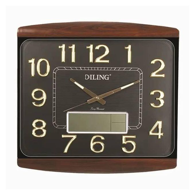Shop Home Decoration plastic DILING square clock Large LCD