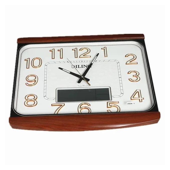 Shop Home Decoration plastic DILING square clock Large LCD