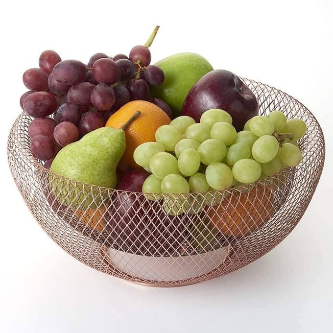 Shop Royalford Fruit Basket Set 30x14.8Cm– Portable Stainless Steel ...