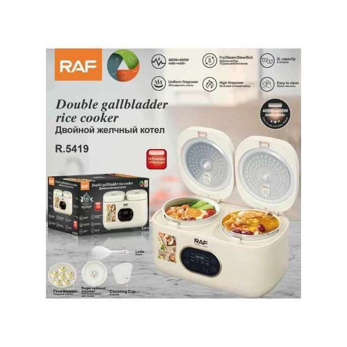 Shop RAF Multifunction Double Gallbladder Pot 800w Home Dormitory ...