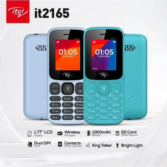 Shop 2165 1000mah Battery Dual Sim it2165 Small Portable Button Phone ...