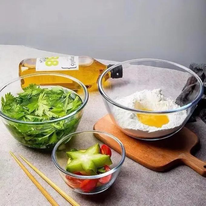 Shop 4pcs Glass mixing bowls